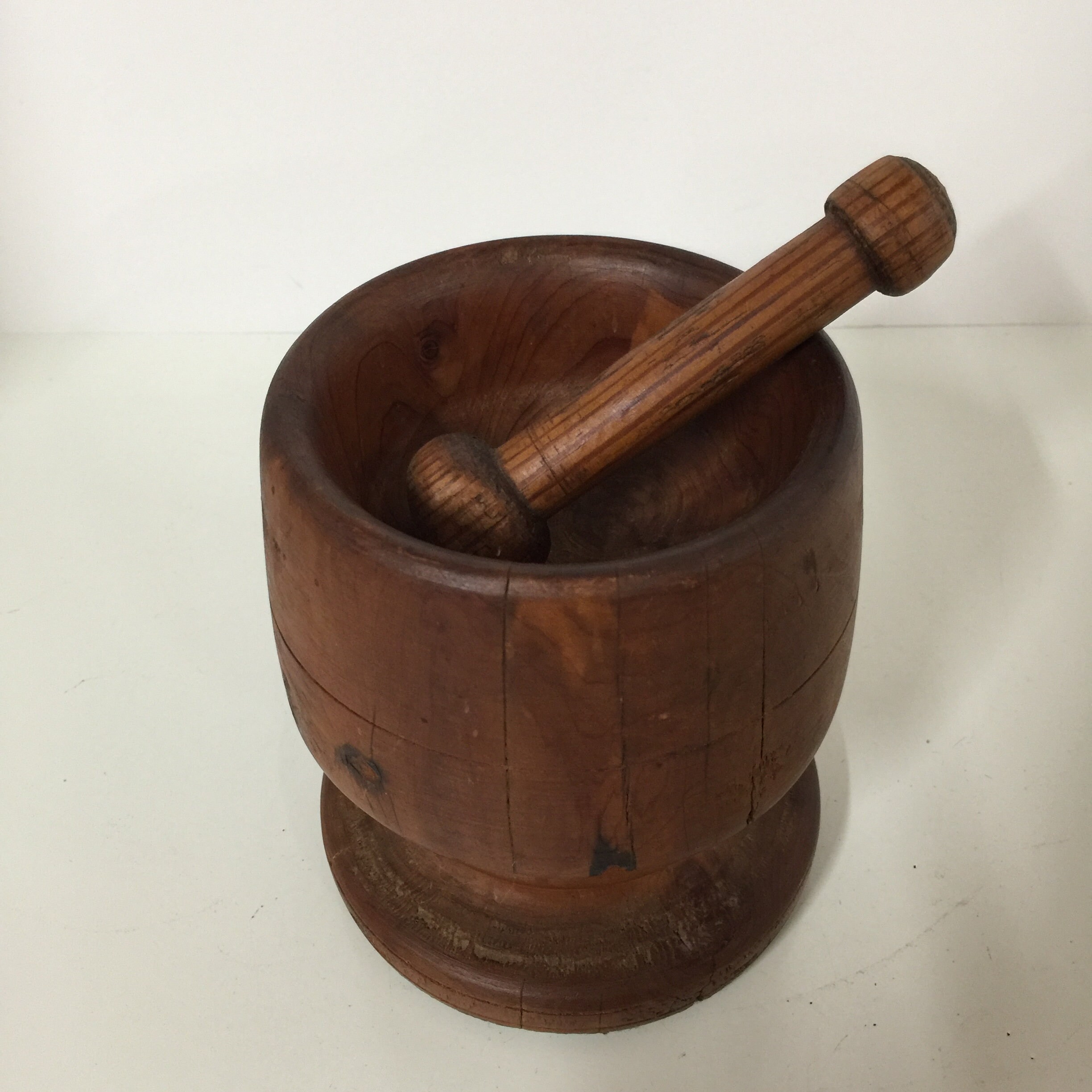 Vintage Mortar and Pestle Medicine Pharmacy Druggists Wood | Etsy