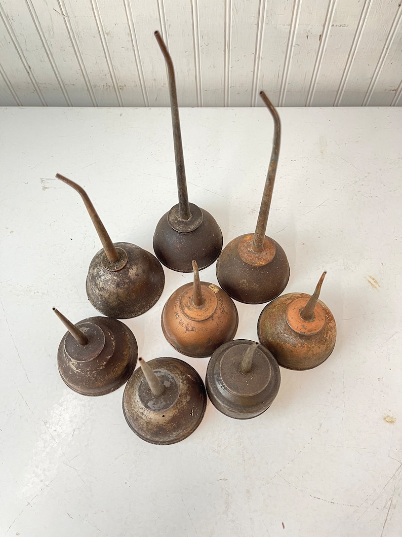 Antique Oil Can Oil Can Collection Metal Container - Etsy