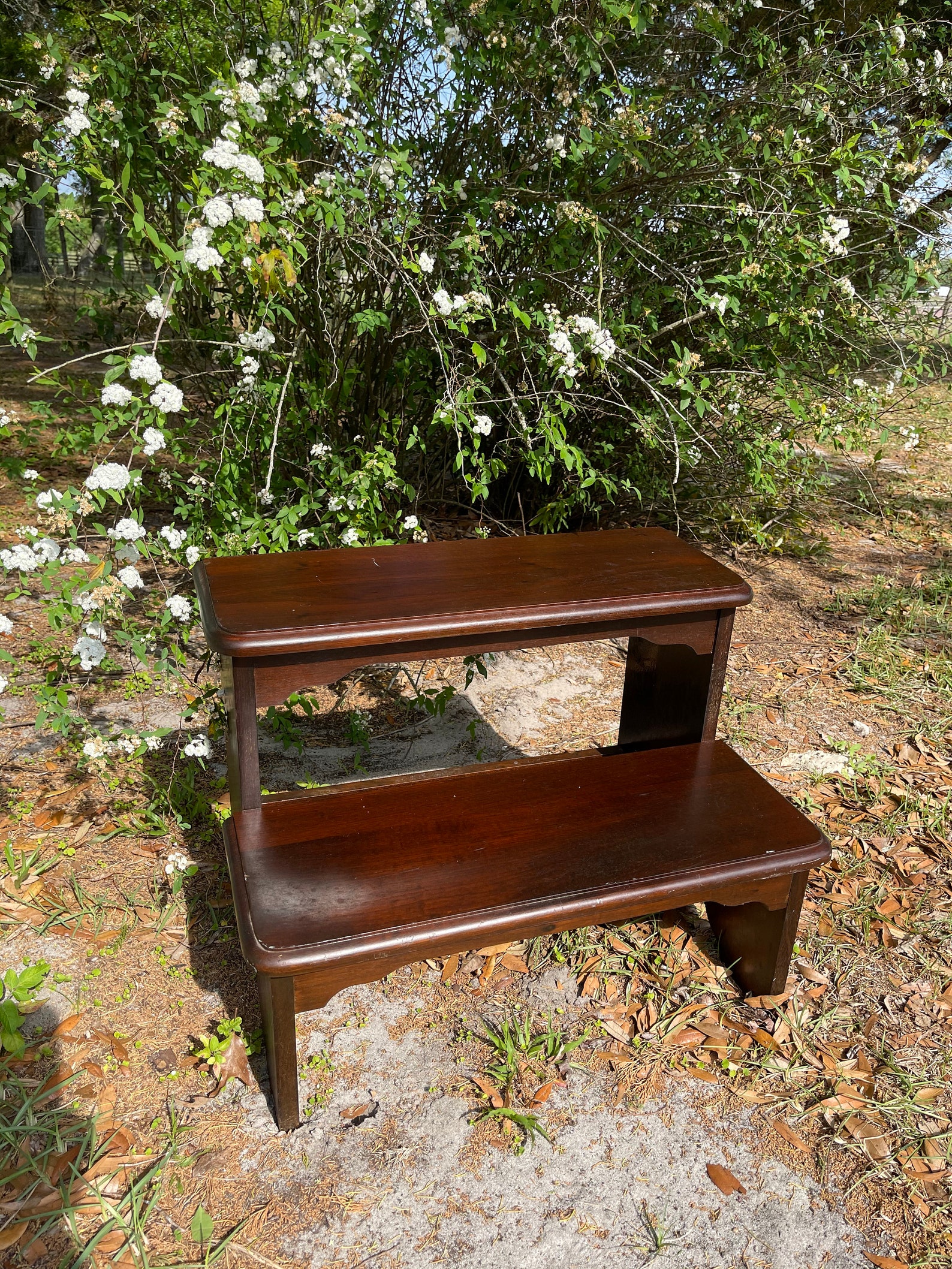 Vintage Wood bed steps Step Stool pet stepsSolid Wood | Etsy