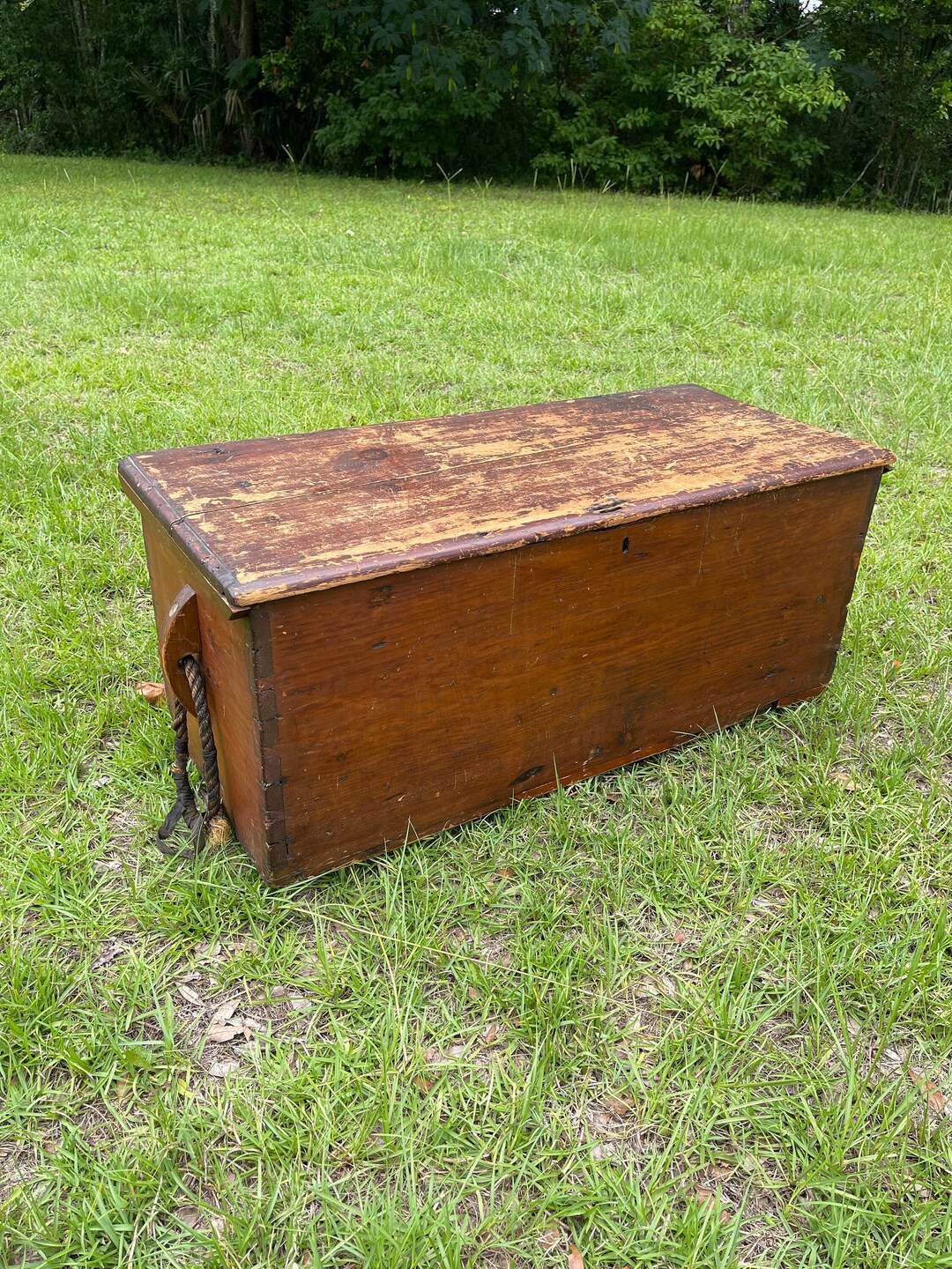 Antique Wood Trunk English Antique Work Box Carpenters - Etsy