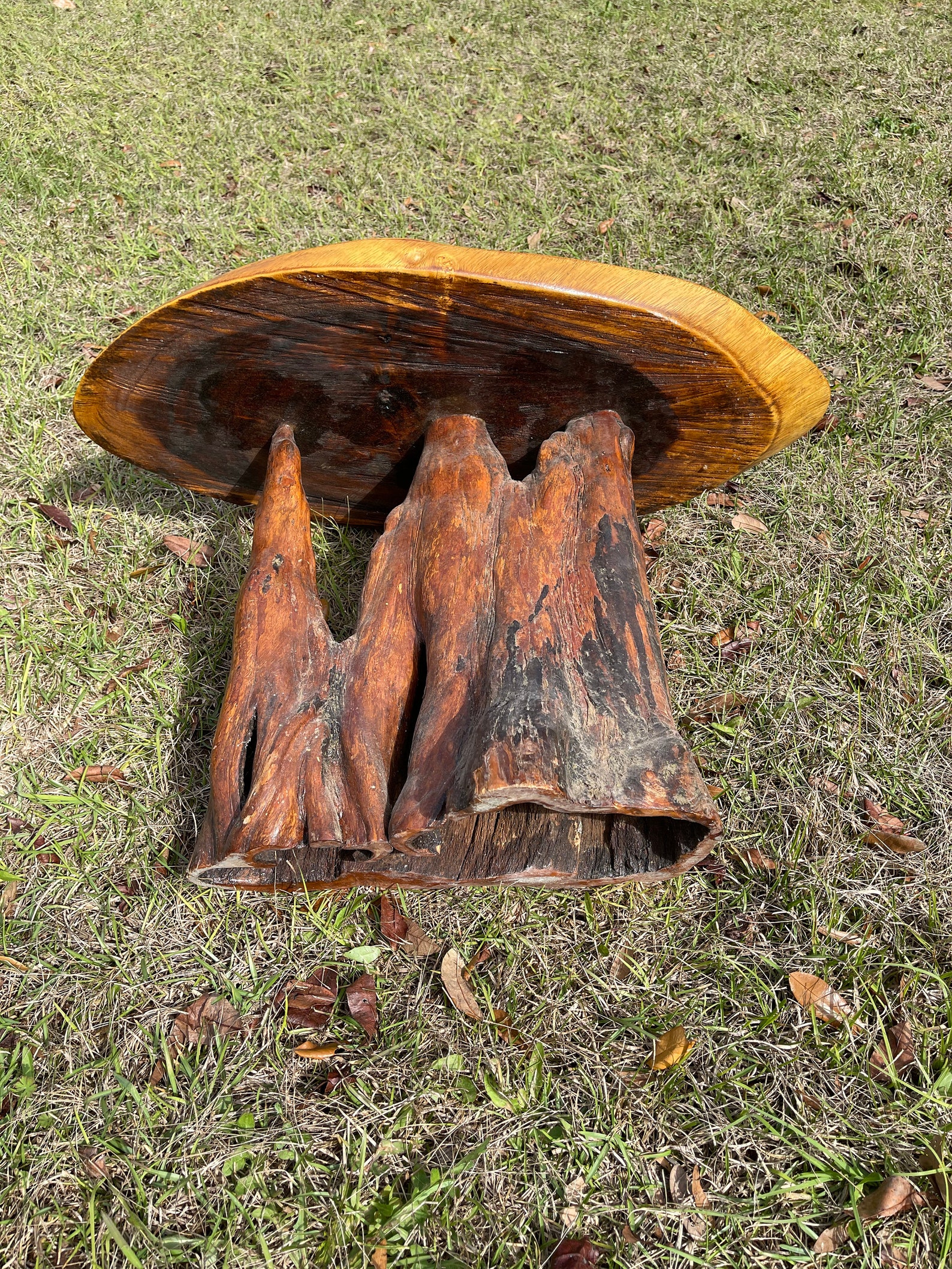Cypress Slab Side Table Wood End Table Furniture Natural | Etsy