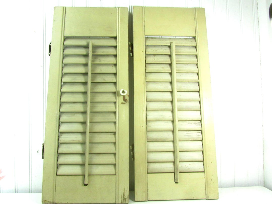 Vintage Shutter, Window, Two Shutters, Adjustable Shutters, Farmhouse ...