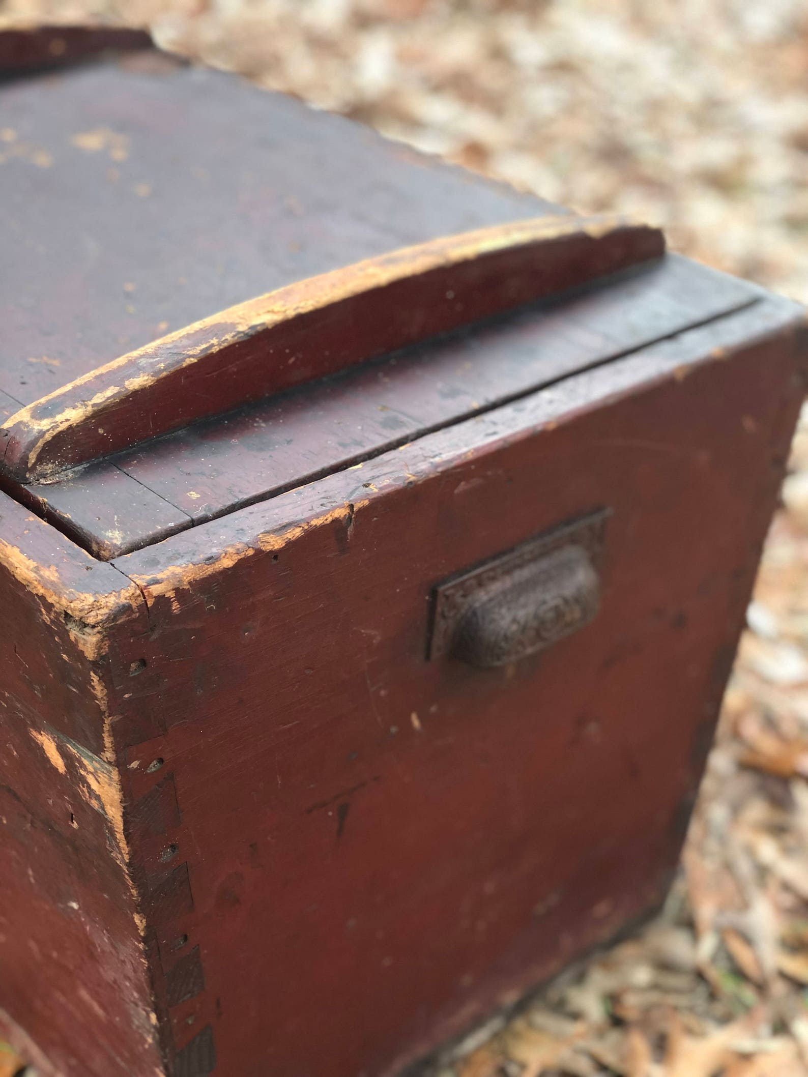 Vintage Wood Box, Ship Box, Industrial Box, Work Box, Hand Made Toolbox ...