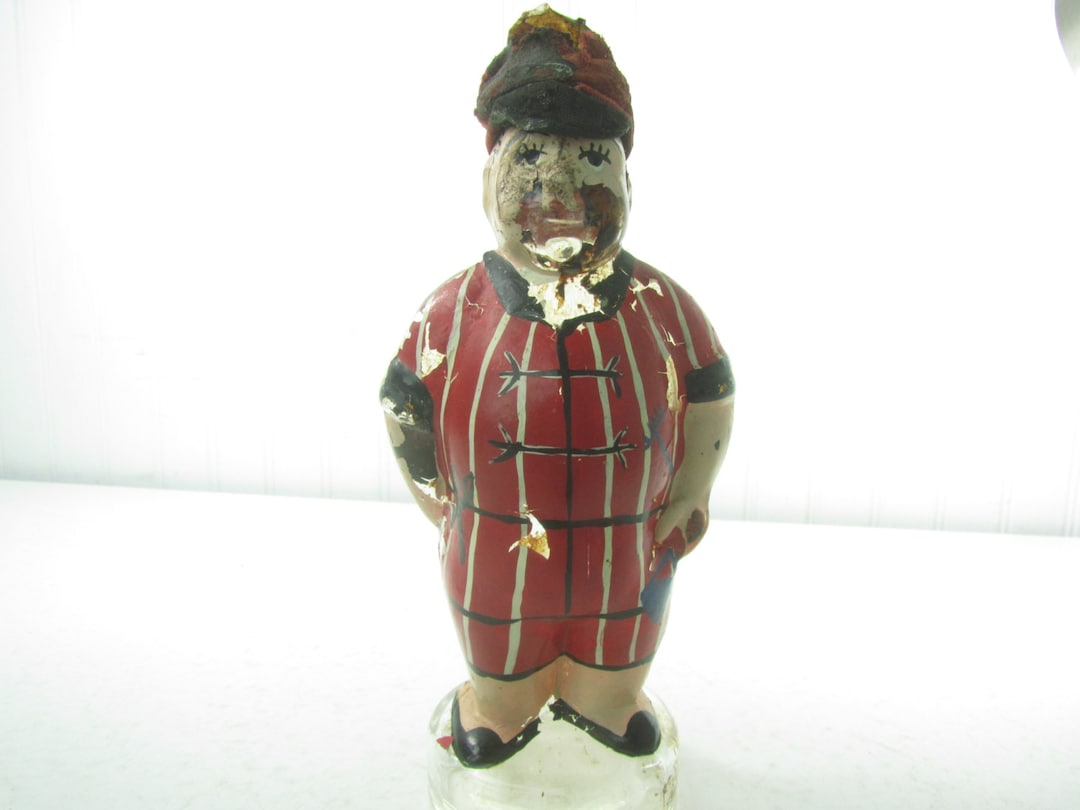 Antique Bottle,decanter,liquor Decanter,man Figurine,germany, Man ...