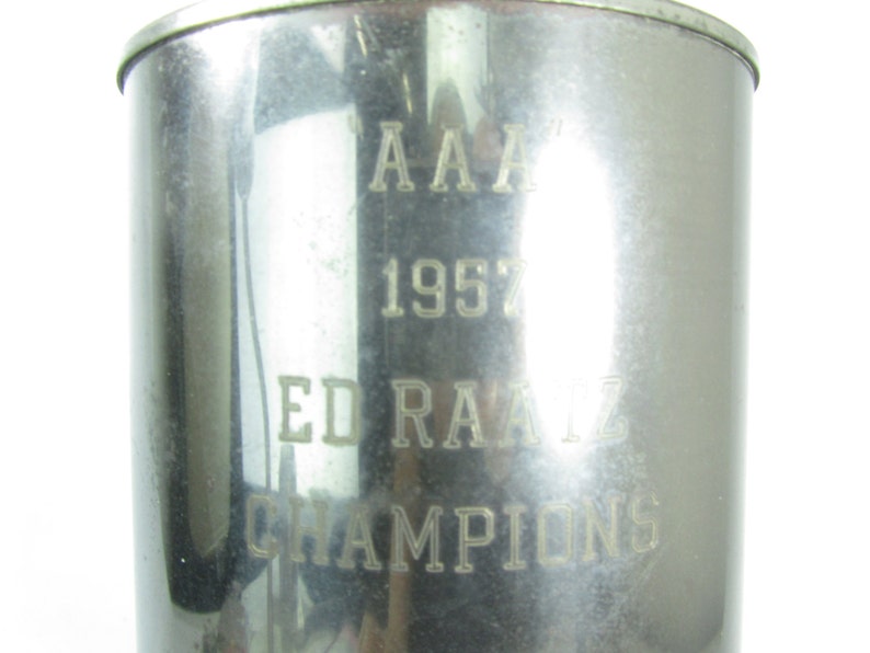 Vintage AAA Baseball Trophy, 1957, Mid Century, Ed Raatz Trophy, Man ...