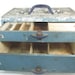 Vintage Metal Tackle Box, Blue Metal Box, Fishing Box, Tackle Box ...