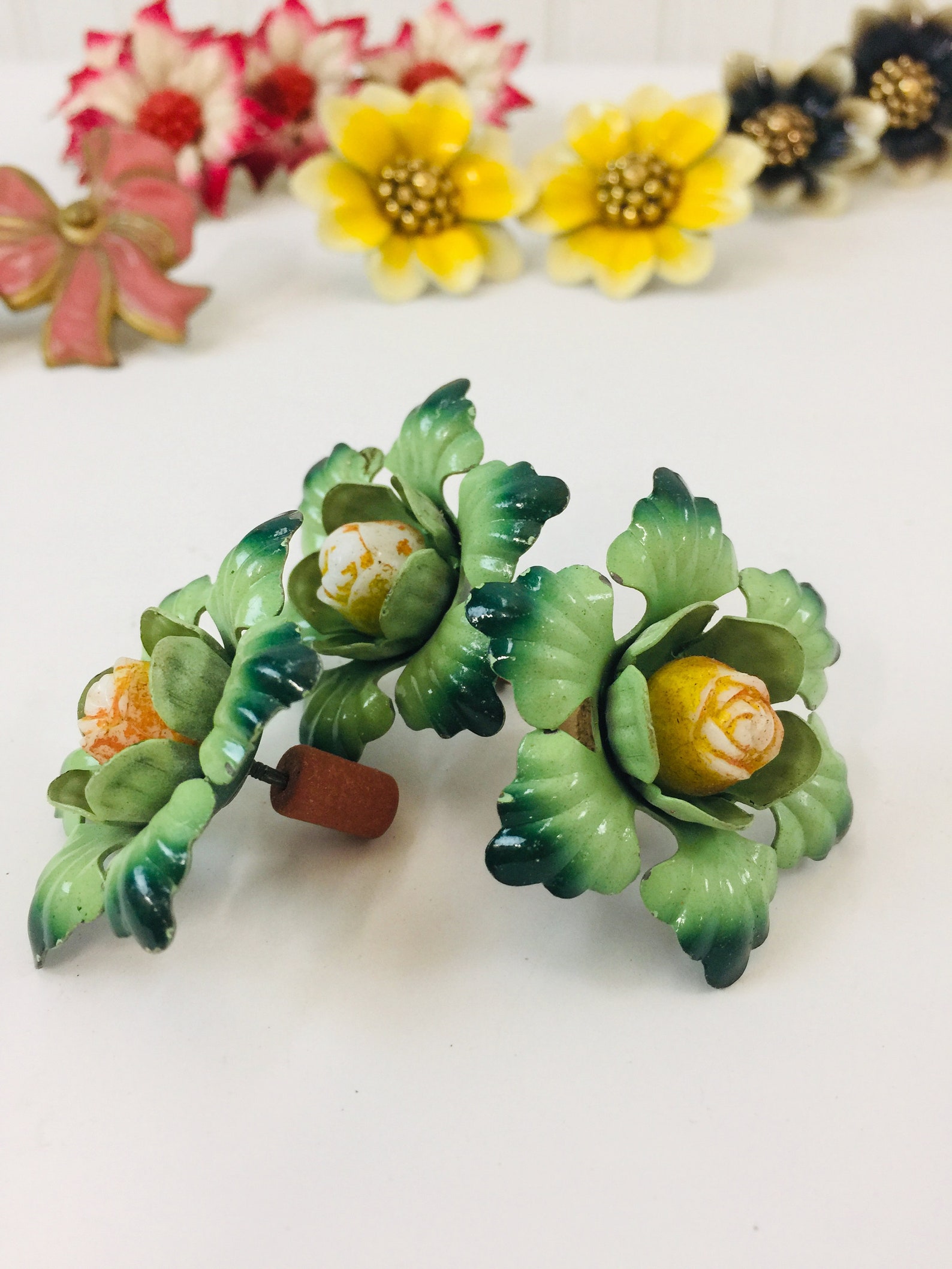 Vintage Metal Push Pins 23 Curtain Pin Tie Backs Vintage | Etsy