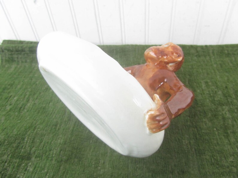 Antique Majolica Ashtray, Monkey Ashtray, Ceramic, Vintage Majolica ...