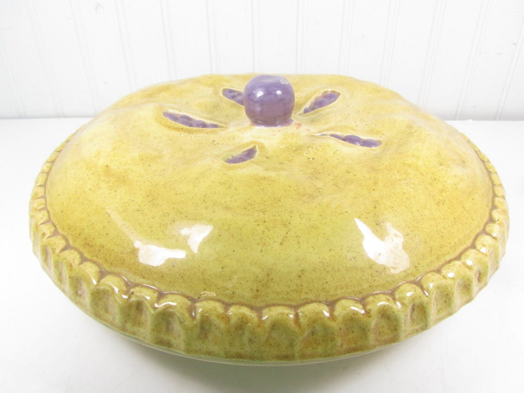 Vintage Blueberry Pie Plate, Dessert Plate, Pie Plate, Plate Art ...