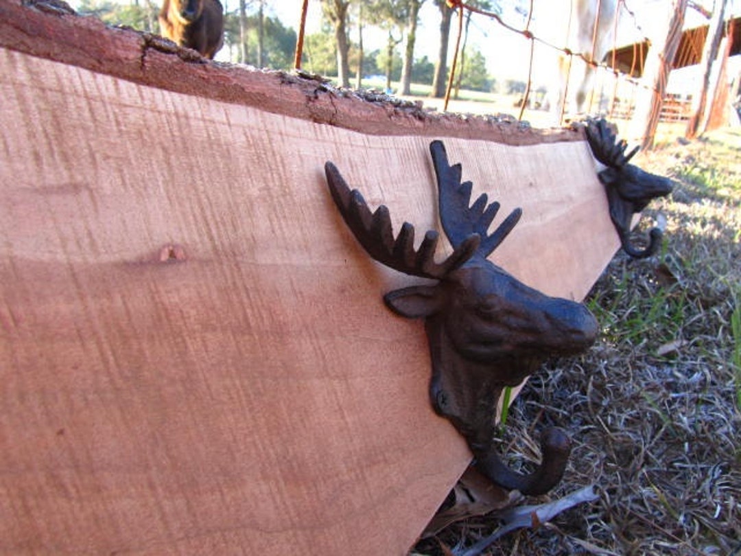 Woodhat Rack, Coat Rack, Rustic Coat Hook, Moose Decor, Rustic Home ...