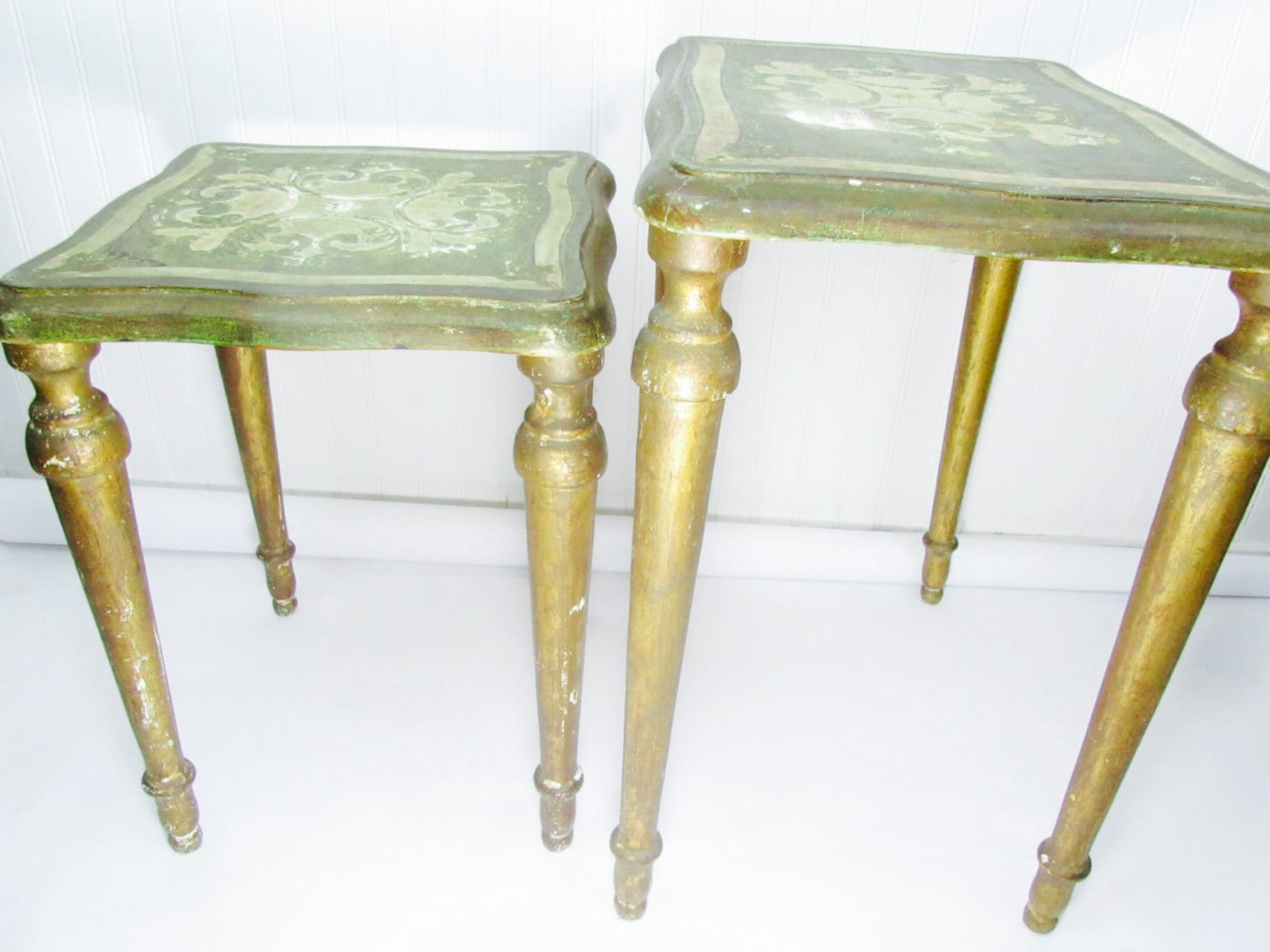 Florentine Table italian Tole Table Toleware Stacking | Etsy