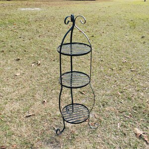 Vintage Plate/pie Rack, Plate Holder, Metal Rack, Bakery Furniture ...