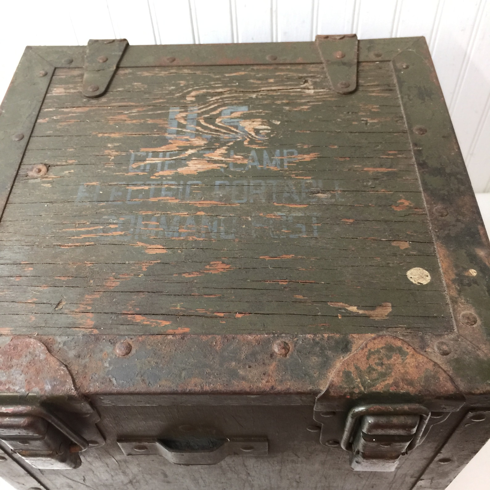 Vintage Metal and Wood Box Military Command Box Ammo Box - Etsy