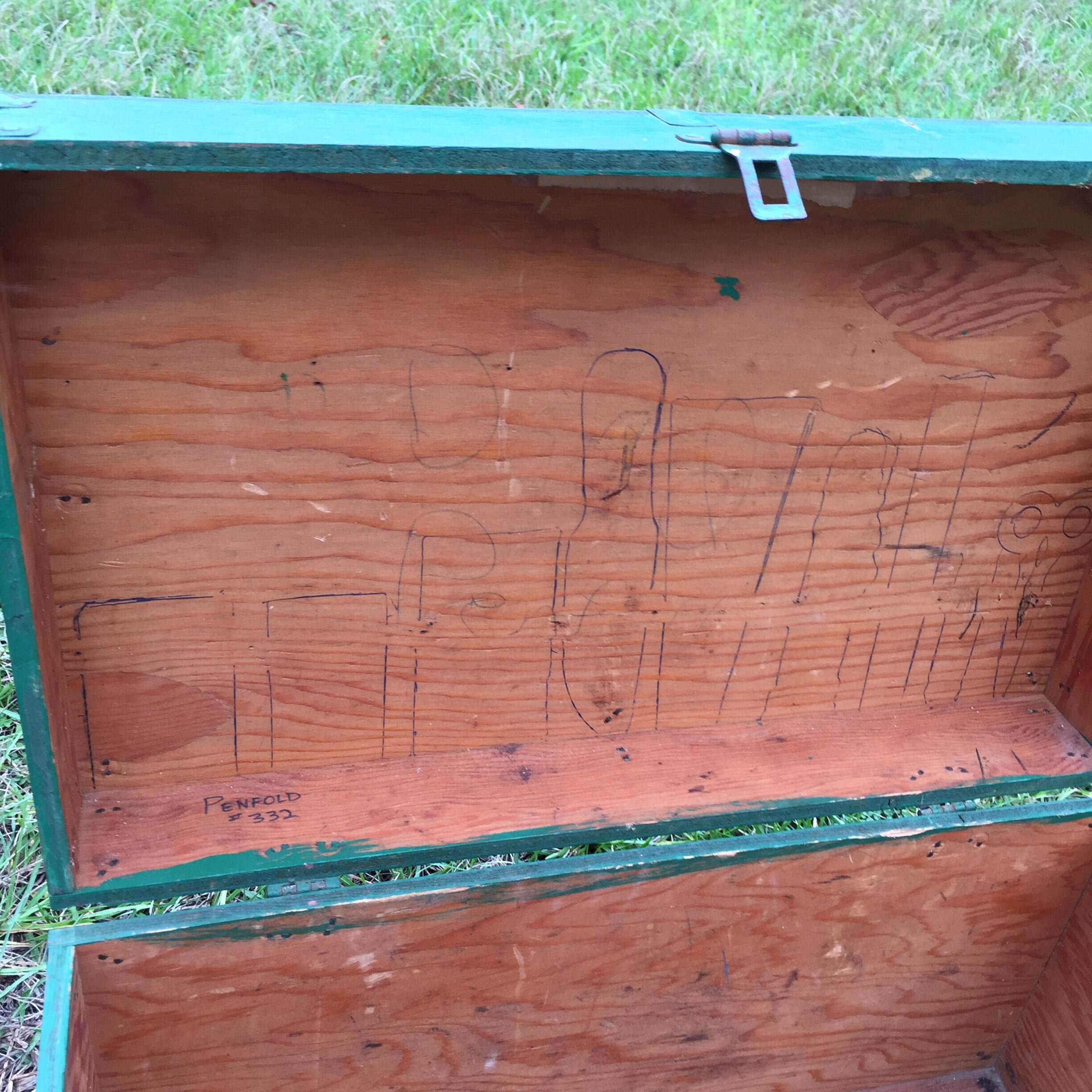 Antique wood box antique trunk storage boxwork box tac | Etsy