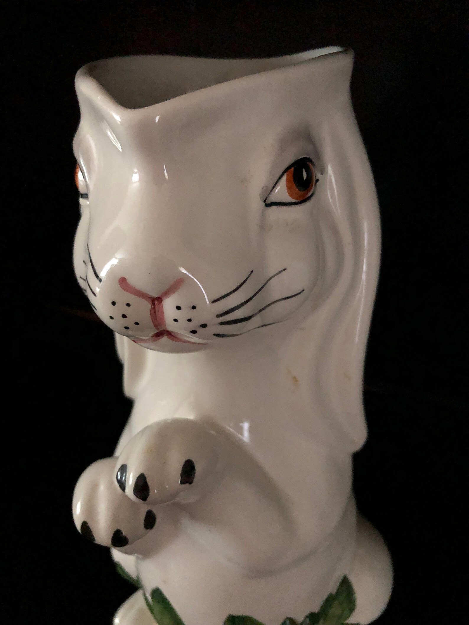 Vintage Porcelain Pitcher Mottahedeh Rabbit Pitcher Bunny - Etsy