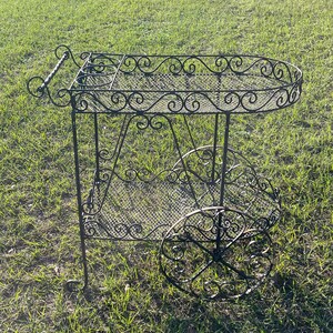 Vintage Tea Trolley, Metal Cart, Shabby Chic Furniture, Garden Cart ...