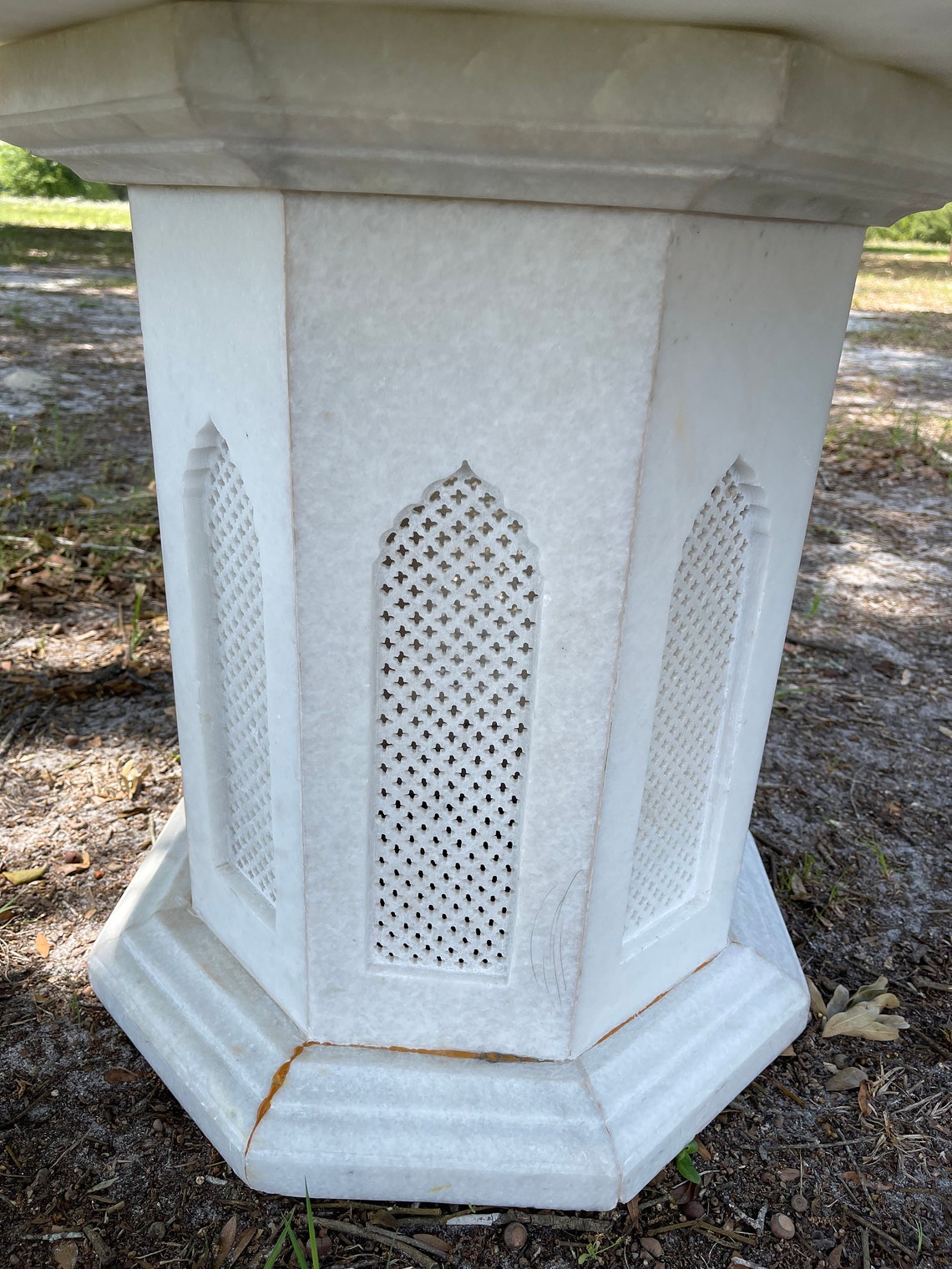 Vintage Marble Table Gem Stone Table Side Table Ornate - Etsy