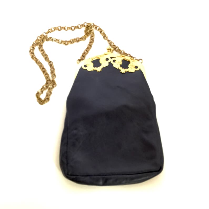 Vintage Purse Blue Leather Purse Vintage Contessa Purse - Etsy