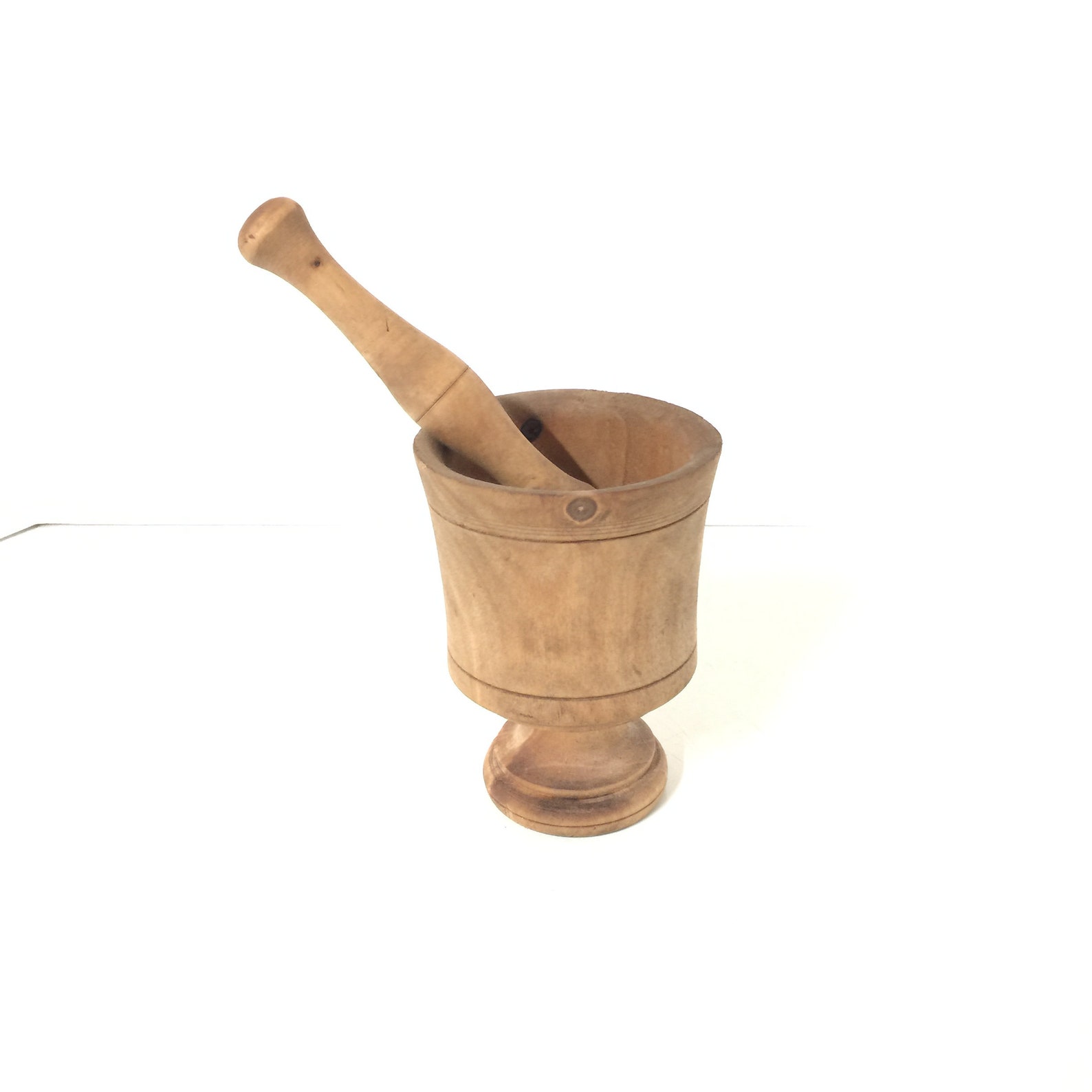 Vintage Mortar and Pestle Medicine Pharmacy Druggists Wood - Etsy