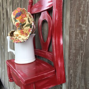 Chair Shelf, Wood Shelf, Wooden Shelf, Shabby Chic Funiture, Whimsical ...