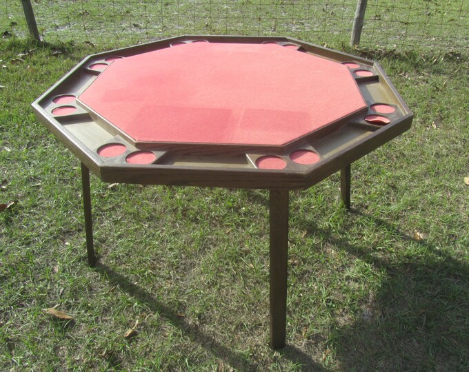 Folding Game Table, Eight Sided Card Table, Poker Table, Kestell ...
