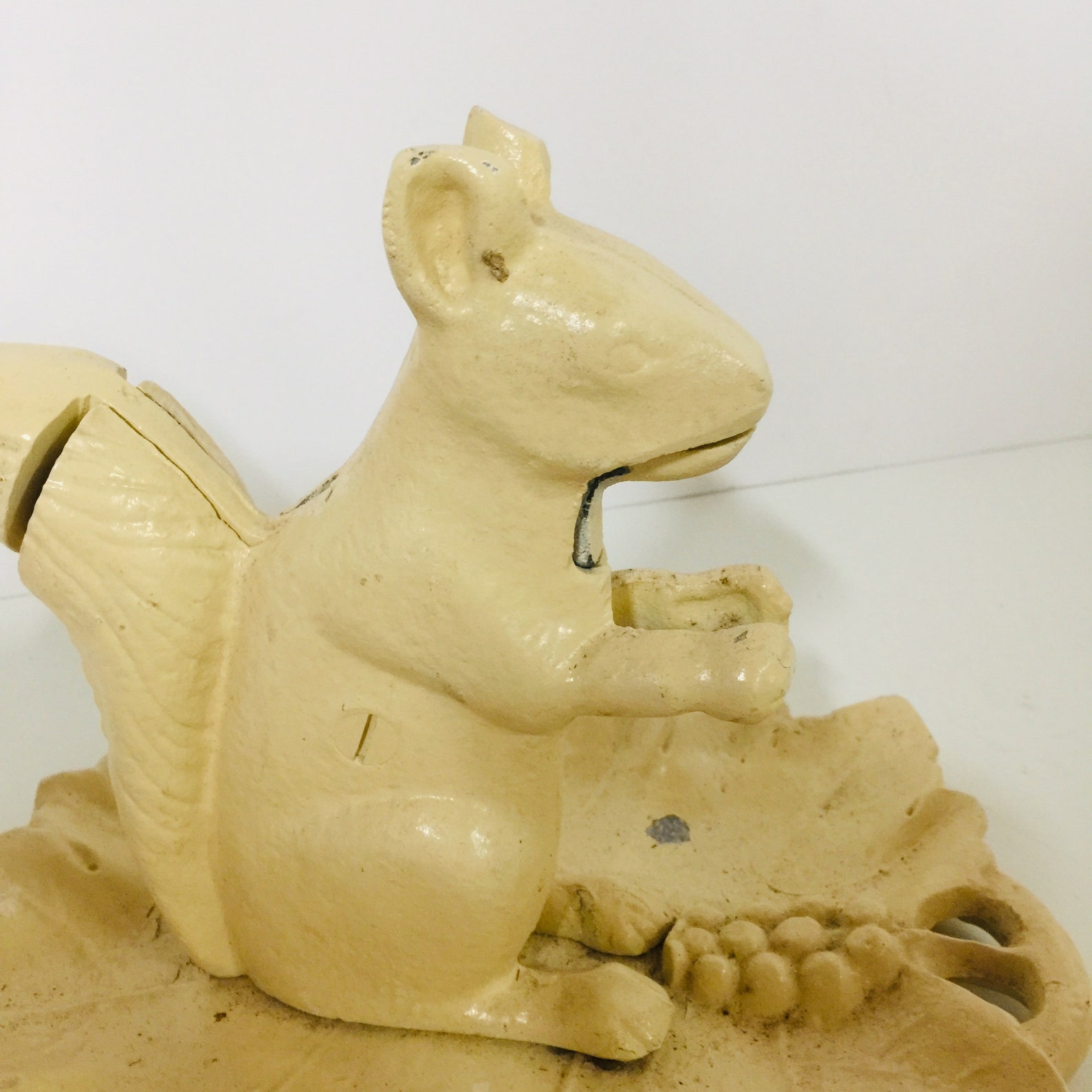 Antique Cast Aluminum Squirrel, Vintage Nut Cracker, Home Decor, Farmhouse Decor, Metal Animal ...