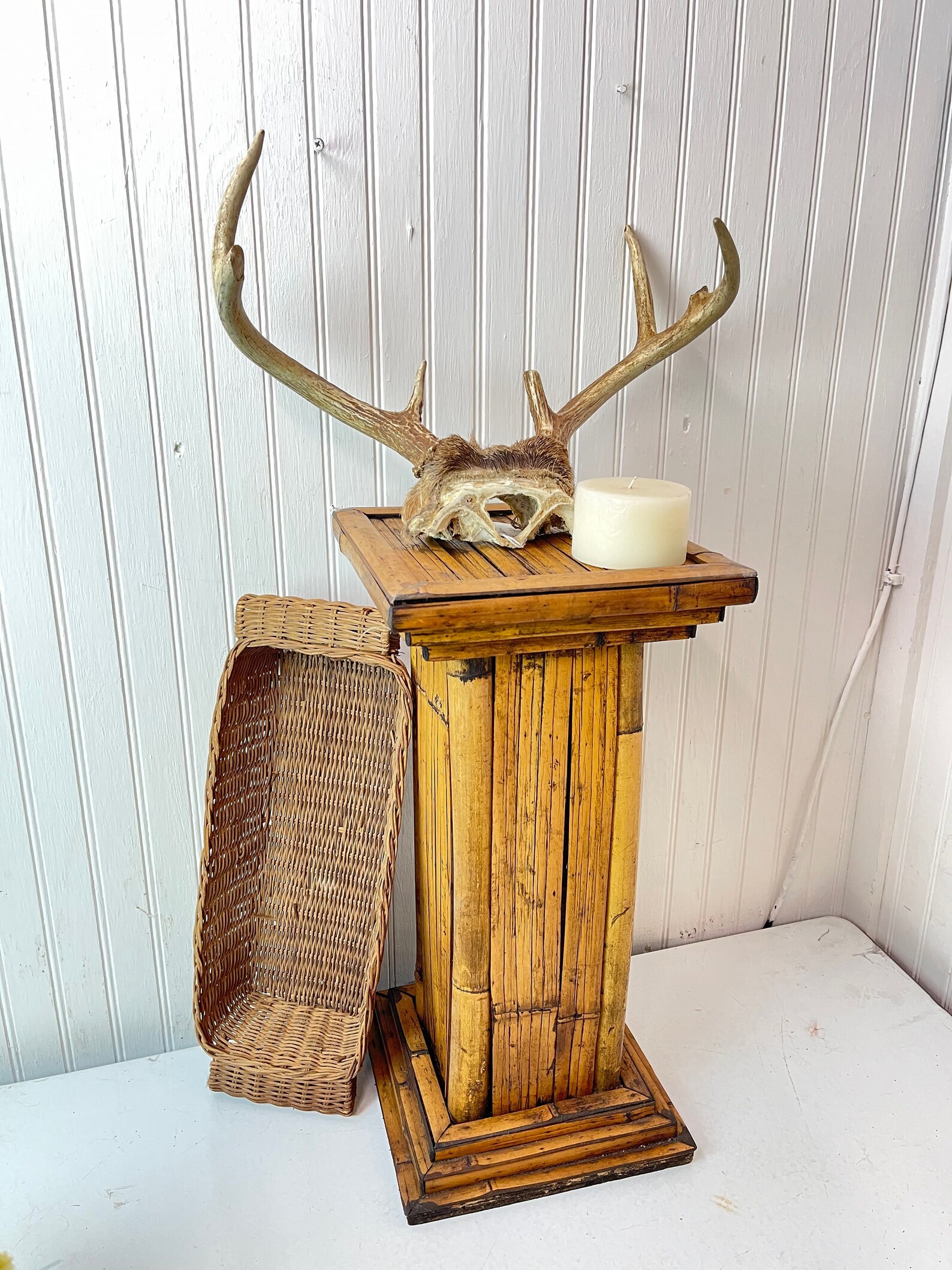 Antique Fern Stand Bamboo Plant Stand Bamboo Pedestal Tiny - Etsy