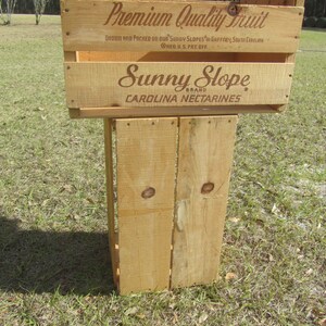 Wood Crate, Wood Box, Farmhouse Decor, Rustic Modern, Fruit Crate ...