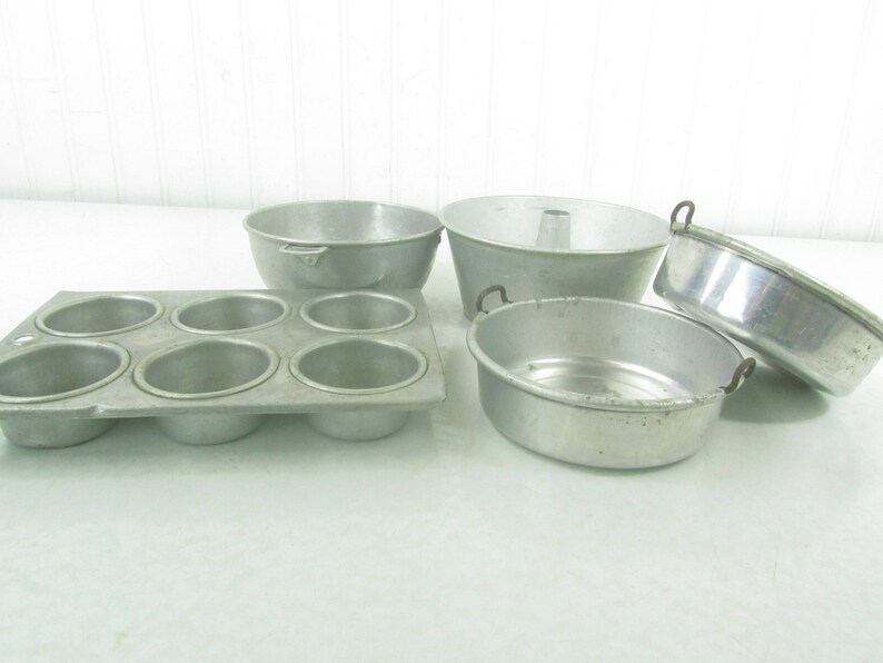 Toy Bake Set Aluminum Toy Pan Toy Dish Vintage Toy Pots - Etsy