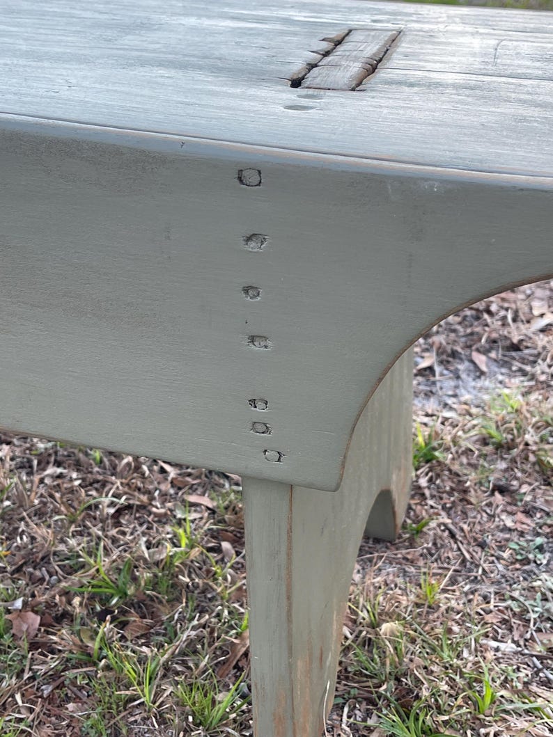 Rustic Bench, Solid Wood Bench,painted Bench, Distressed Bench ...