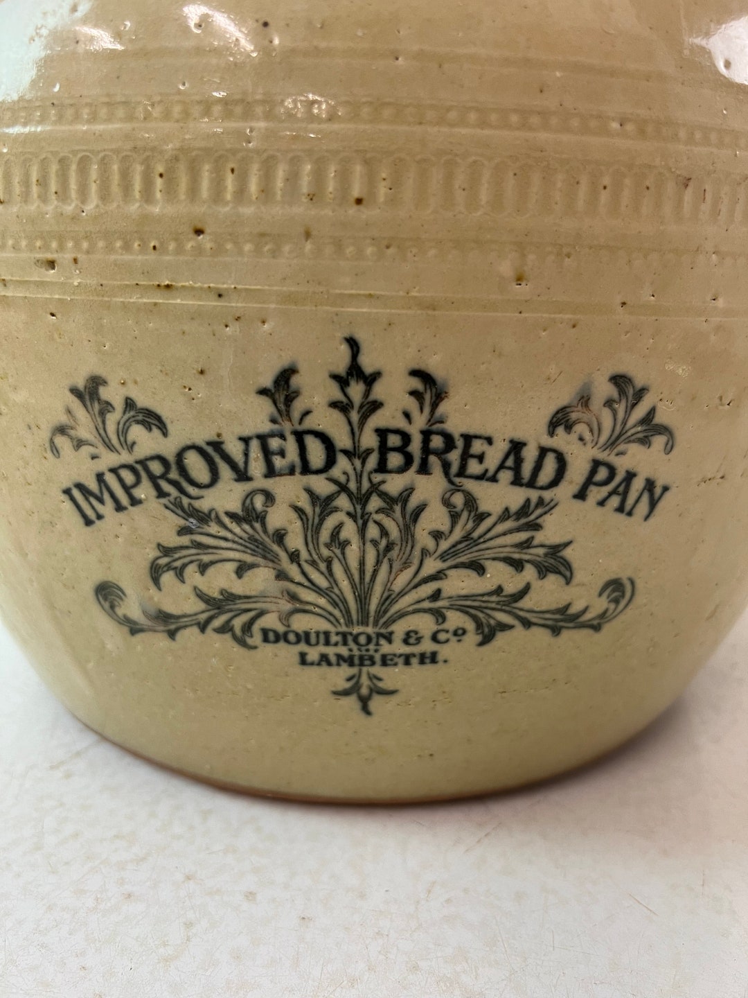 Improved Bread Pan Crock, Victorian Bread Bowl, Doulton Bread Pan, Bowl ...