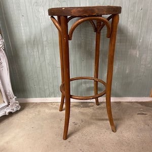Bentwood Stool, Boho Furniture,thonet Cane Stool, Antique Bar Stool ...