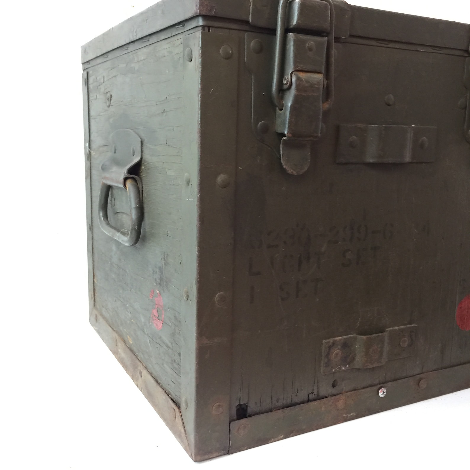 Vintage Metal and Wood Box Military Command Box Ammo Box - Etsy
