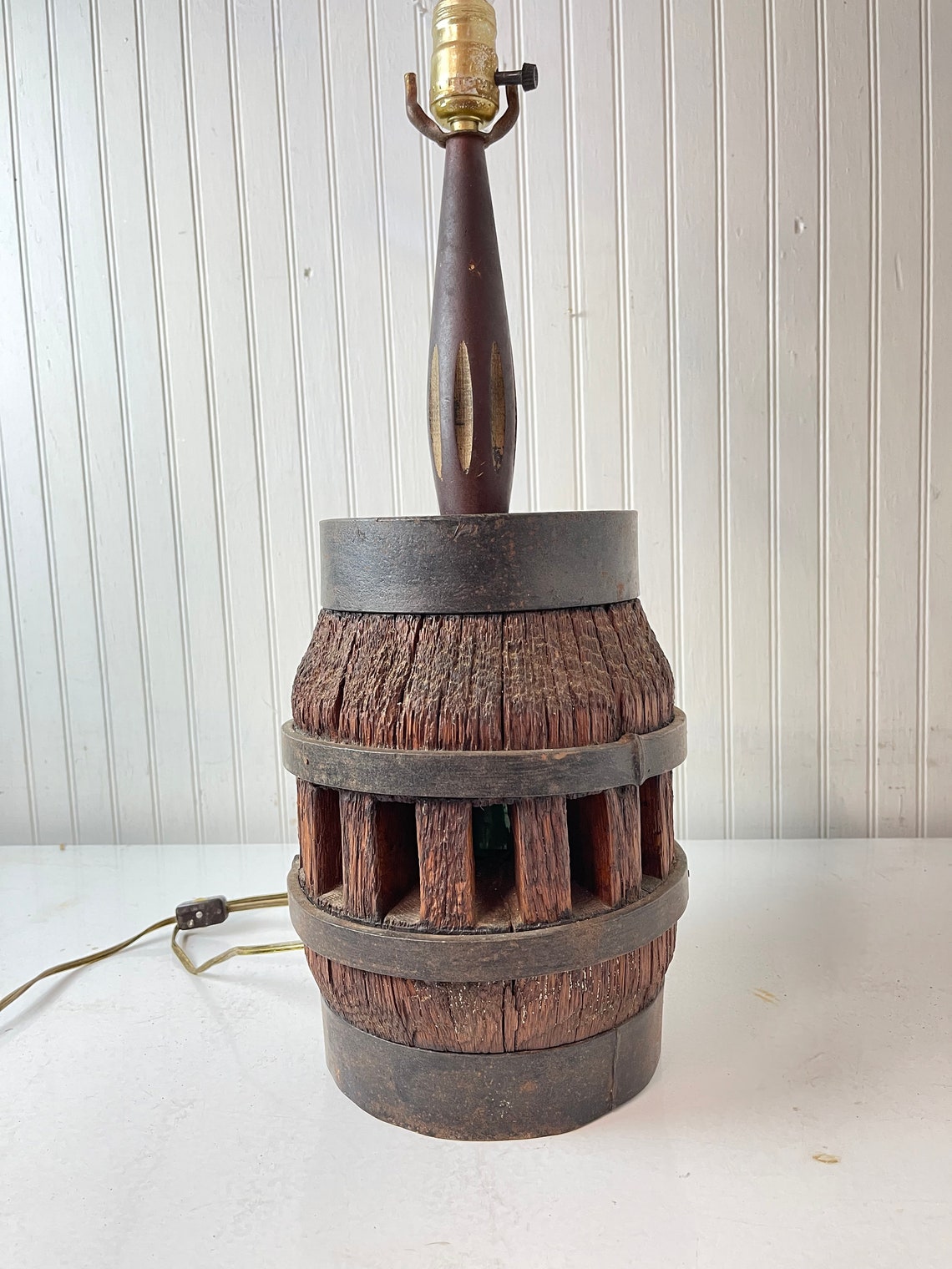 Antique Wagon Wheel Hub Lamp, Farmhouse Decor, Rustic Decor, Ranch ...
