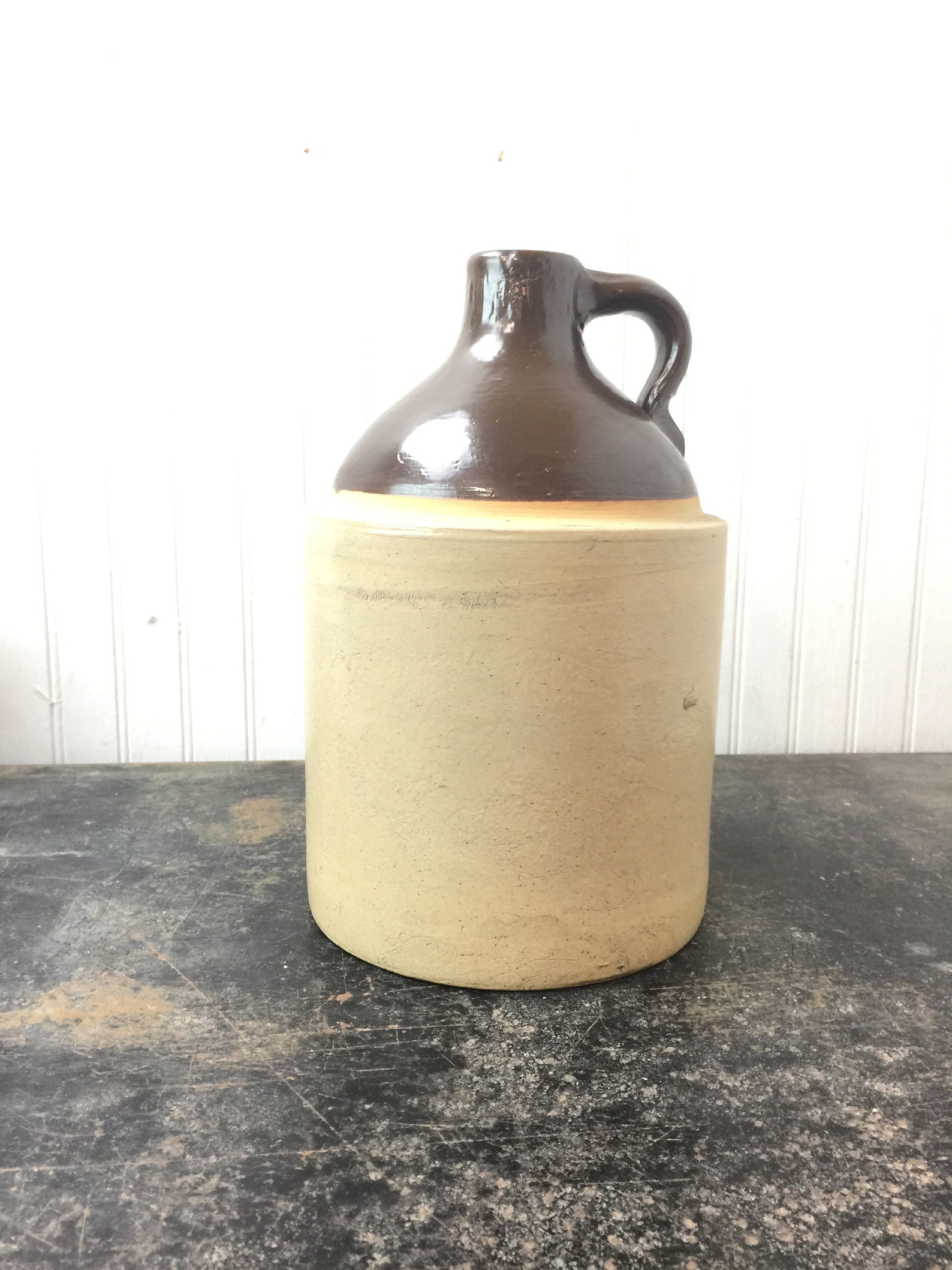 Antique Crock, Whiskey Jug, Salt Glaze, Farmhouse Decor, Pottery Crock ...