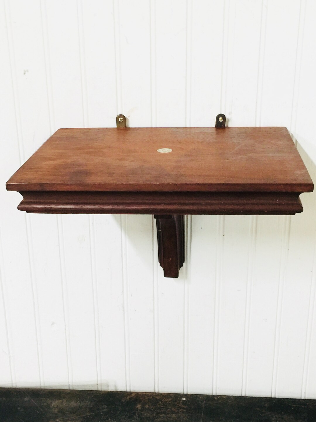 Antique Shelf, Victorian Clock Shelf, Level Shelf, Bubble Level, Wall ...