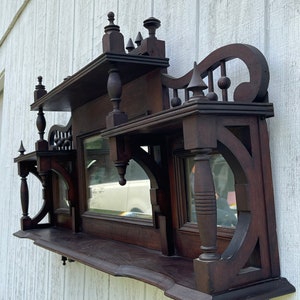 Antique Victorian Shelf, Vintage Wall Decor, Wood Corner Shelf, Vintage ...