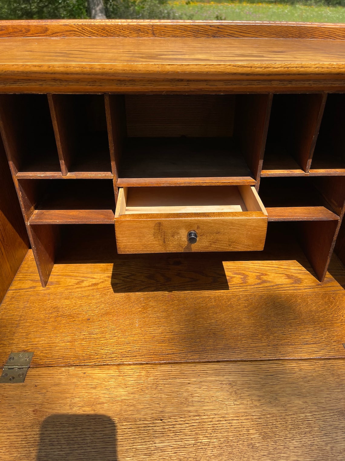 Antique Secretary Desk, Mission Craftsman Style Furniture, Slant Top ...