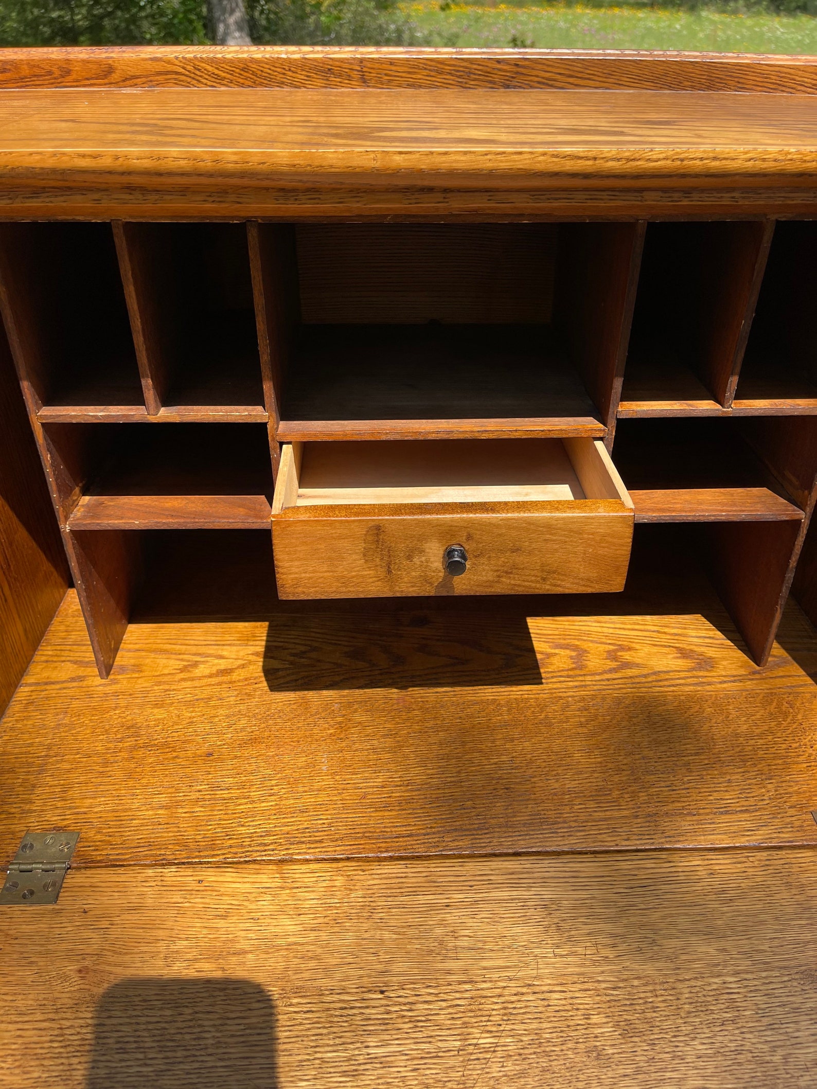 Antique Secretary Desk, Mission Craftsman Style Furniture, Slant Top ...
