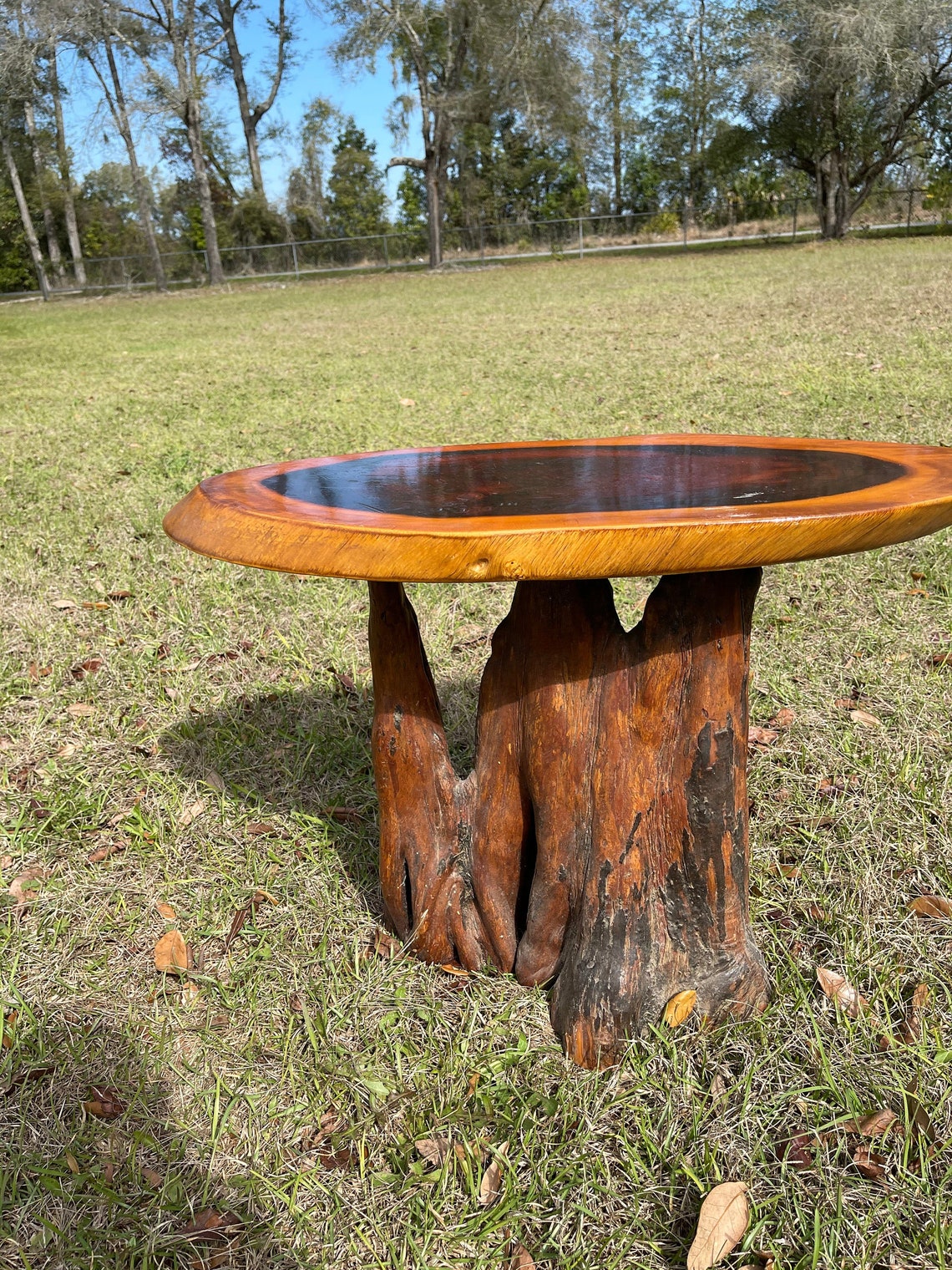 Cypress Slab Side Table Wood End Table Furniture Natural - Etsy