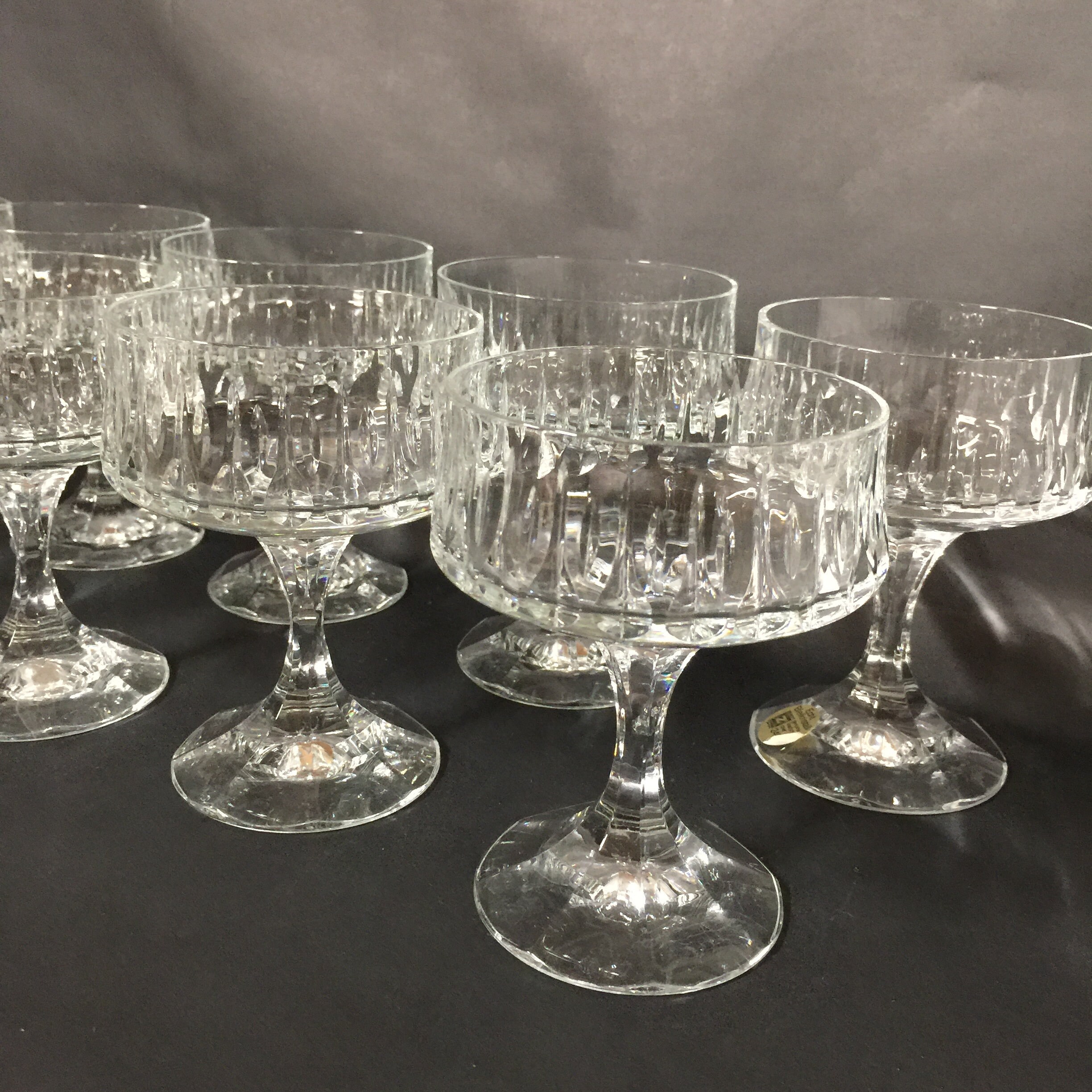 VINTAGE CRYSTAL WINE Glasses Wedding Glass Set Champagne | Etsy