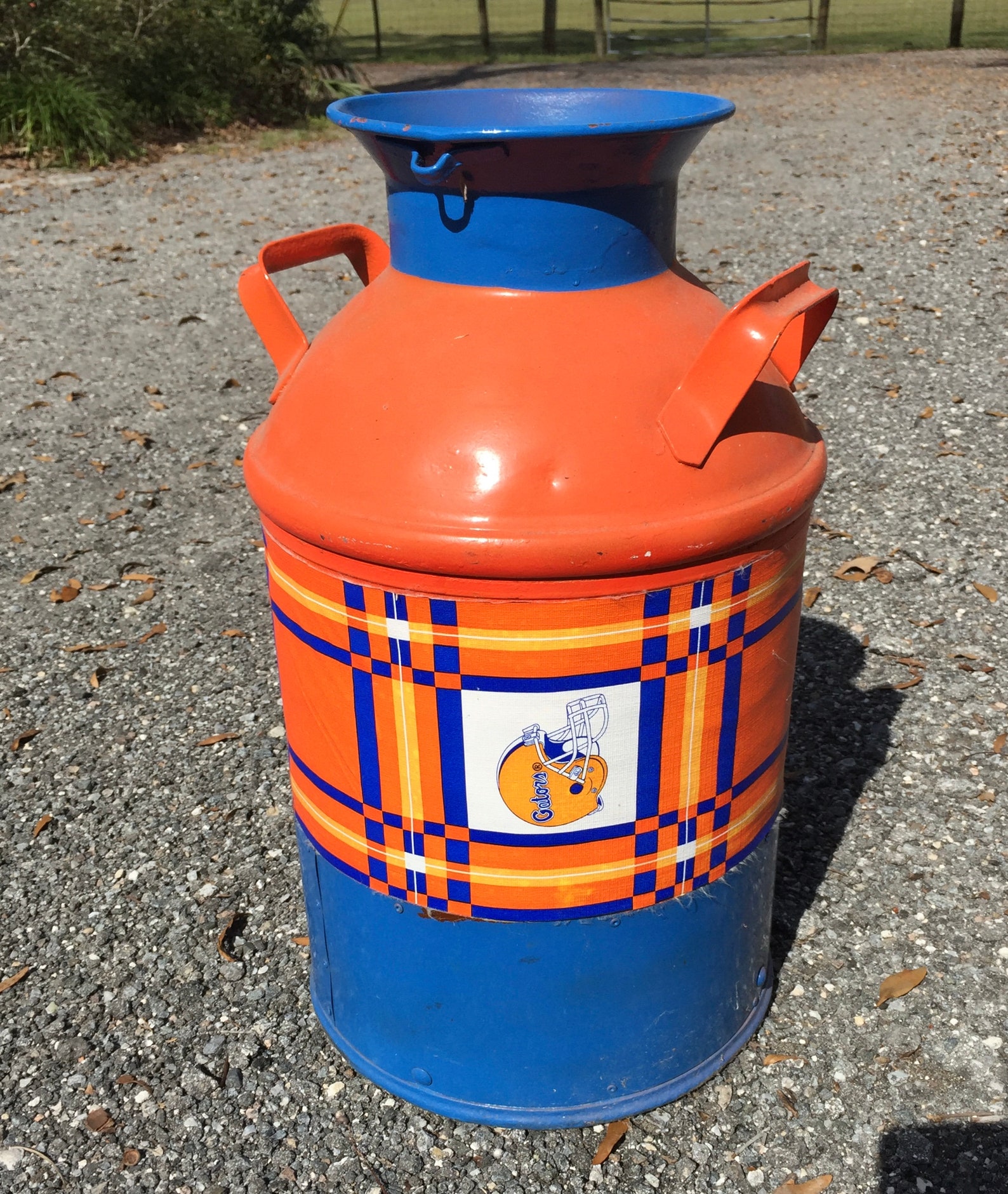 Florida Gators ANTIQUE Milk Can Gator Football UF Milk - Etsy