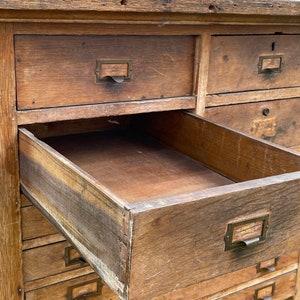 Antique Cartographer Cabinet, Twelve Drawer Cabinet, Chest of Drawers ...