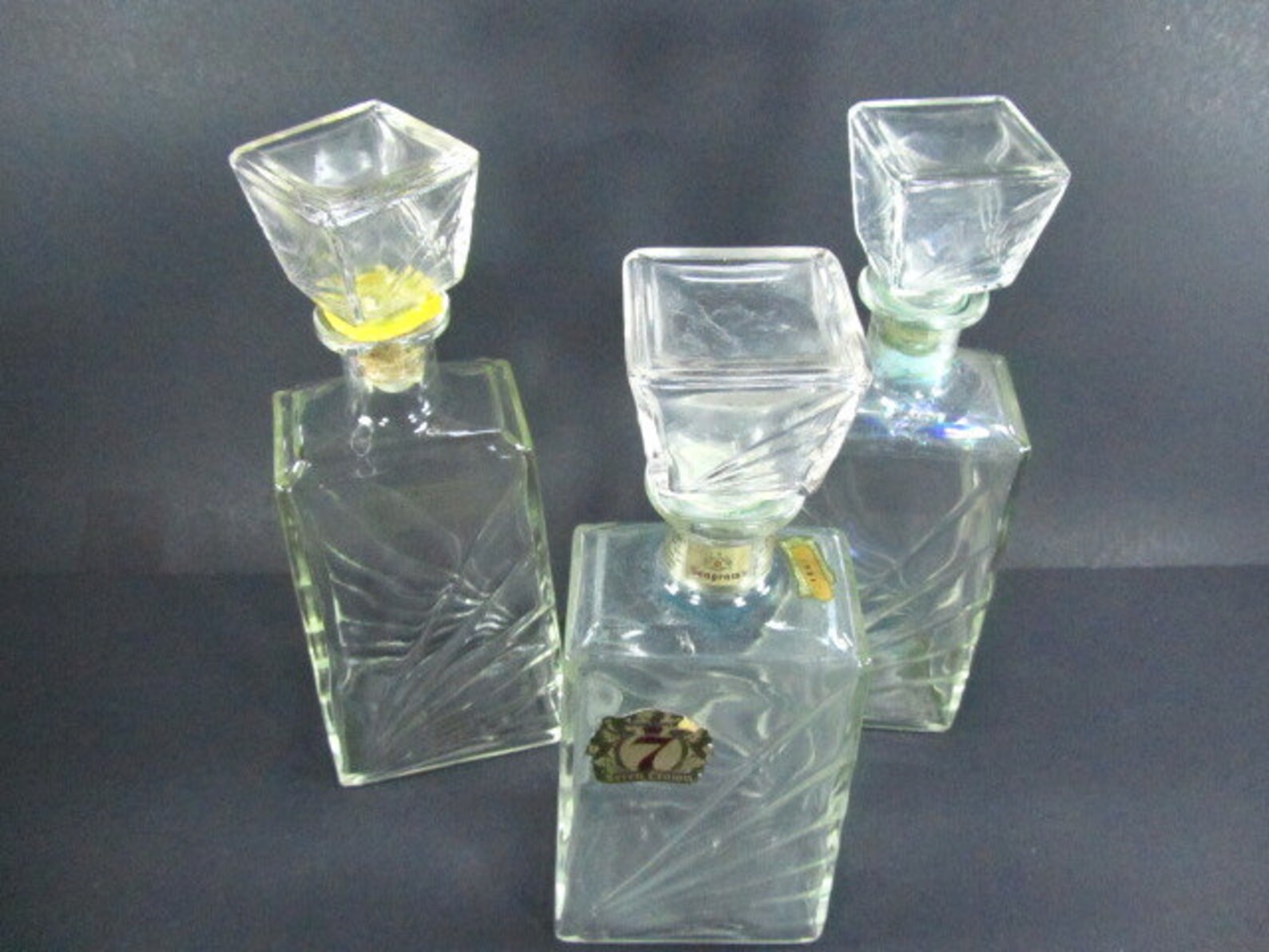 LIQUOR DECANTER VINTAGE Decanter Mid Century Fan Design | Etsy