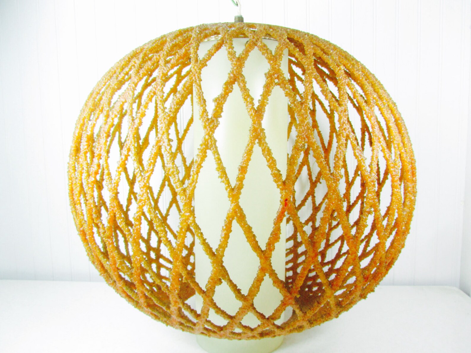 Vintage Hanging Light, Chandelier, Retro Light, 1960s Lighting, Round ...