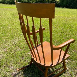Nichols and Stone Rocking Chair, Vintage Rocking Chair, Wood Chair ...