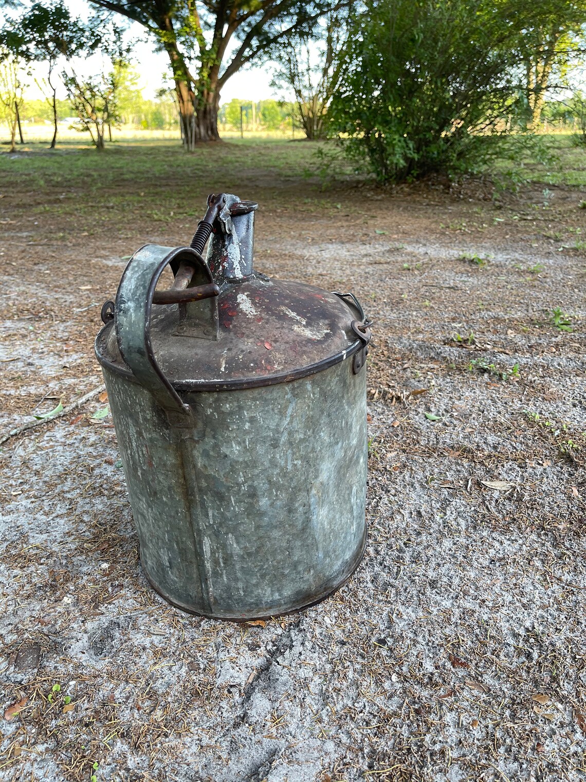 Antique Fuel Can Large Fuel Can safety can metal container | Etsy