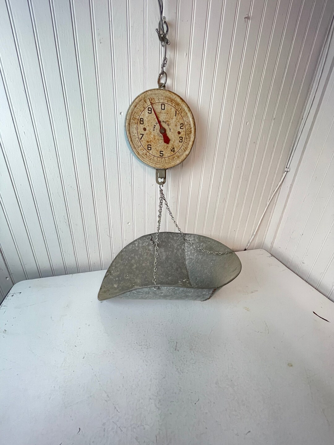 Produce Scale Hanging Scale Penn Scale Metal Bin Farmhouse - Etsy
