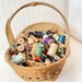 Vintage Sewing Thread Basket Full of Spools of Thread Wood - Etsy