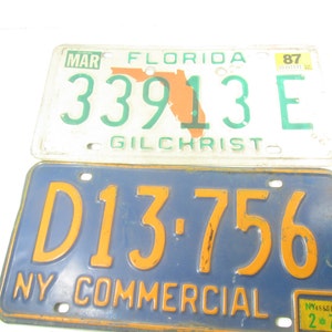Vintage License Plates, Rusty License Plates, Vintage Car Tags, Florida ...